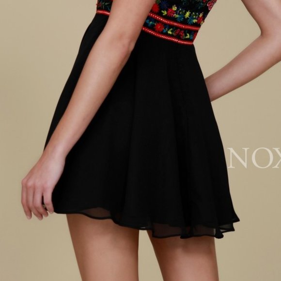 Nox | Dresses | New Sleeveless Dress With Illusion Scoop Neckline ...